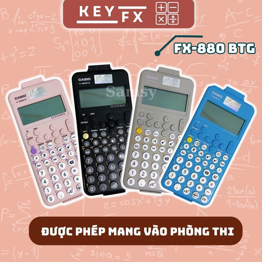 Máy tính Casio Fx-880 BTG có hỗ trợ tiếng việt, Máy tính học sinh giá ...