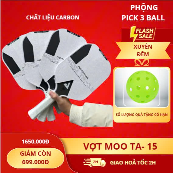 [Bản Cao Cấp] Vợt Pickleball Joola Perseus Mod TA-15 Pro Core 16mm Sợi ...