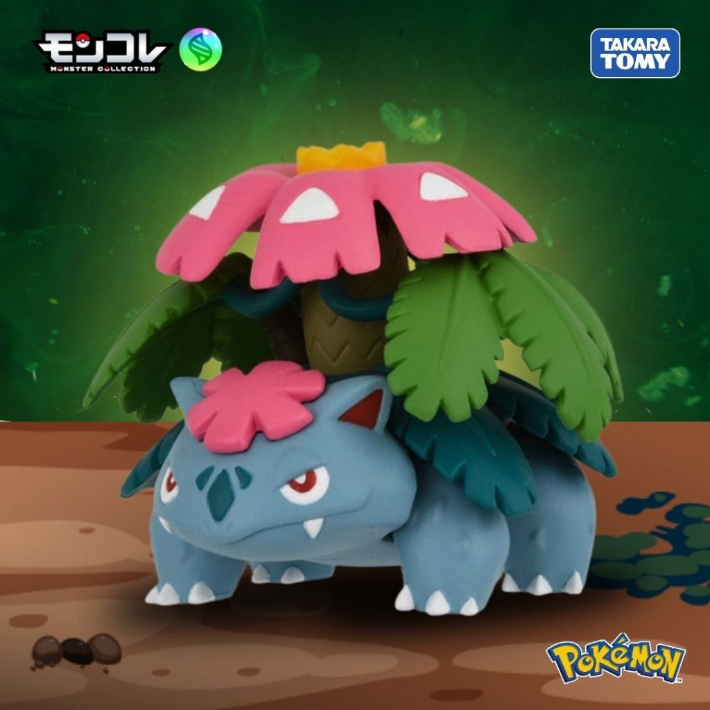 Mô hình Pokemon Moncolle Mega Fushigibana / Venusaur tiến hóa Mega ...