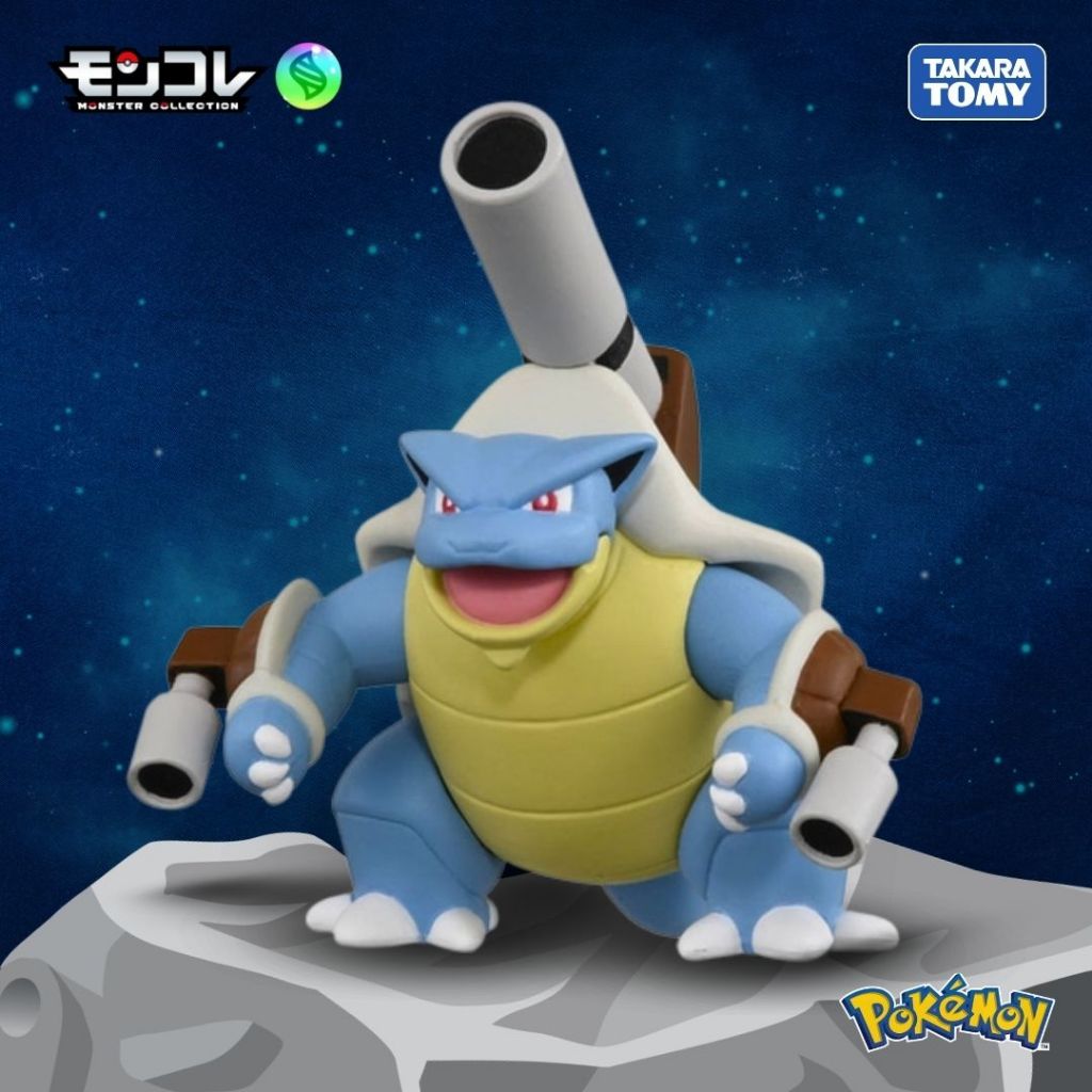 Mô hình Pokemon Moncolle Mega Kamekkusu / Blastoise tiến hóa Mega ...