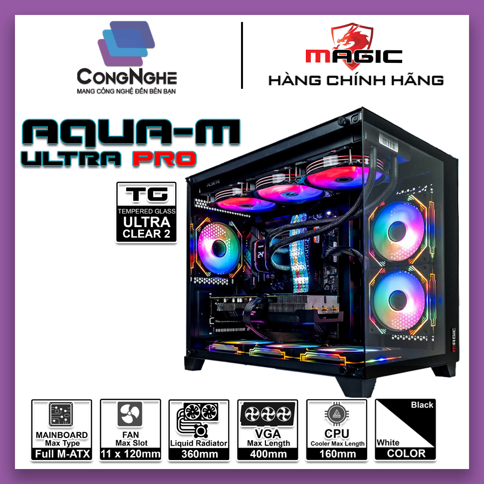 CASE MAGIC AQUA-M ULTRA PRO (Full M-ATX) | Shopee Việt Nam