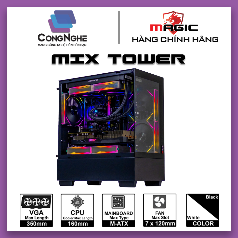 CASE MAGIC MIX TOWER (M-ATX) | Shopee Việt Nam