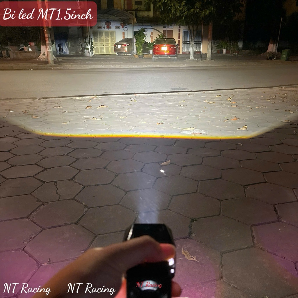 Đèn Bi Cầu Led Mt1.5 inch - 48w Lắp xe máy có đường cắt sáng chống chói (bh 1 năm) | Shopee Việt Nam
