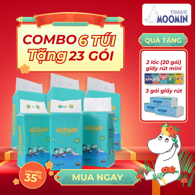[Chính hãng] MOOMIN - COMBO 6 Túi giấy treo tường + Quà tặng 23 gói, Chất lượng cao | Shopee ...