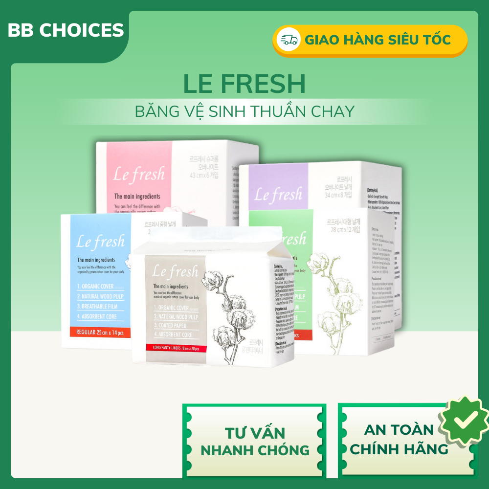 BĂNG VỆ SINH THUẦN CHAY LE FRESH | Shopee Việt Nam
