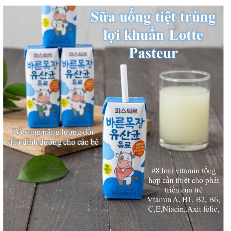 [HSD 04/2026] Sữa Lotte Ăn Ngon Pasteur 125ml–Lợi Khuẩn, Hỗ Trợ Tiêu ...