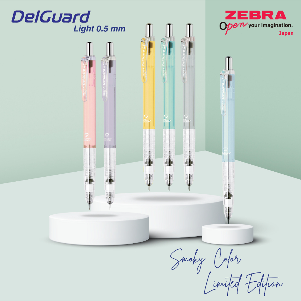 Bút Chì bấm không gãy Zebra Delguard Light Smoky Color 0.5mm [Chính ...