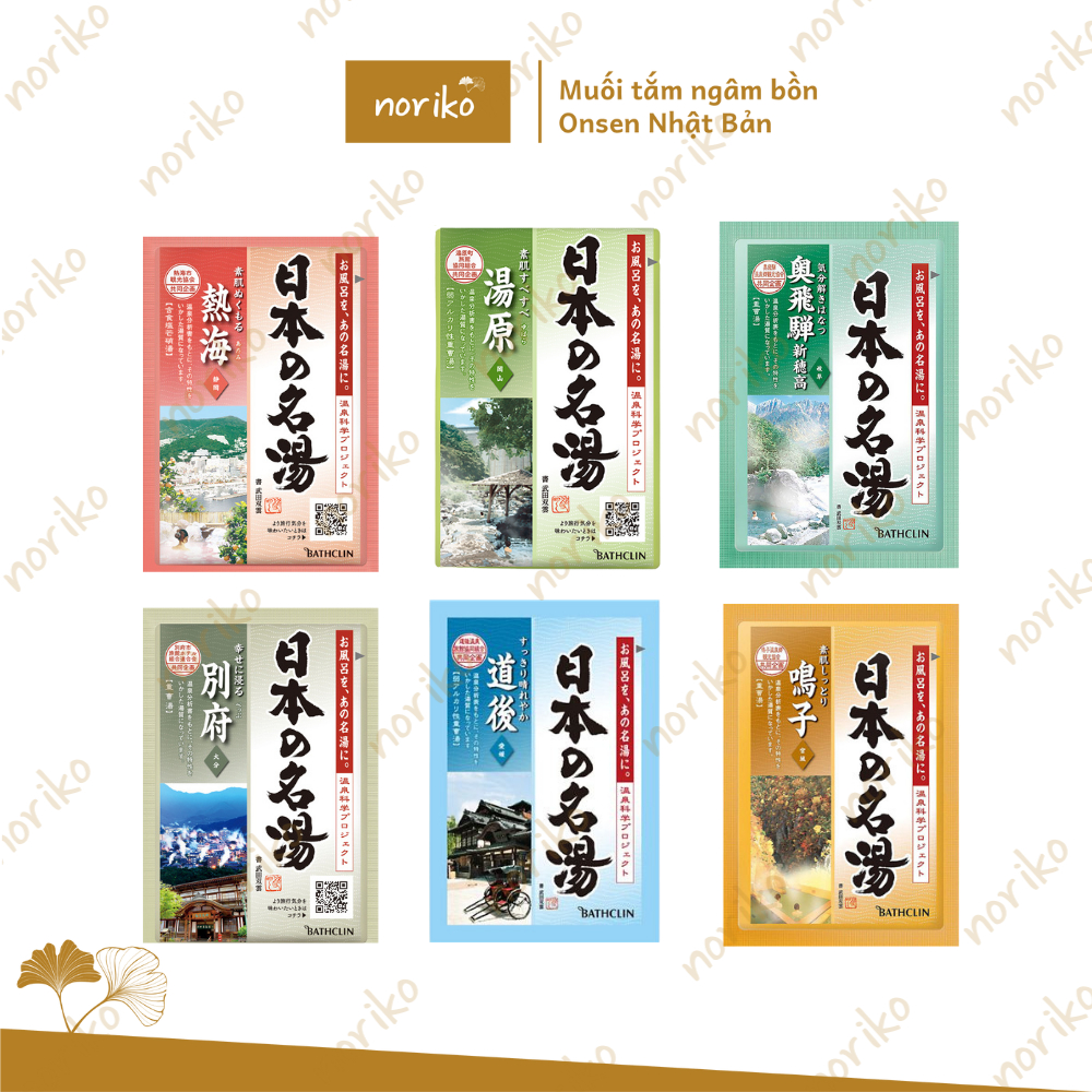 Muối tắm ngâm bồn, viên thả bồn tắm cao cấp Onsen Luxury Bathclin 30g - Norikoshop | Shopee Việt Nam