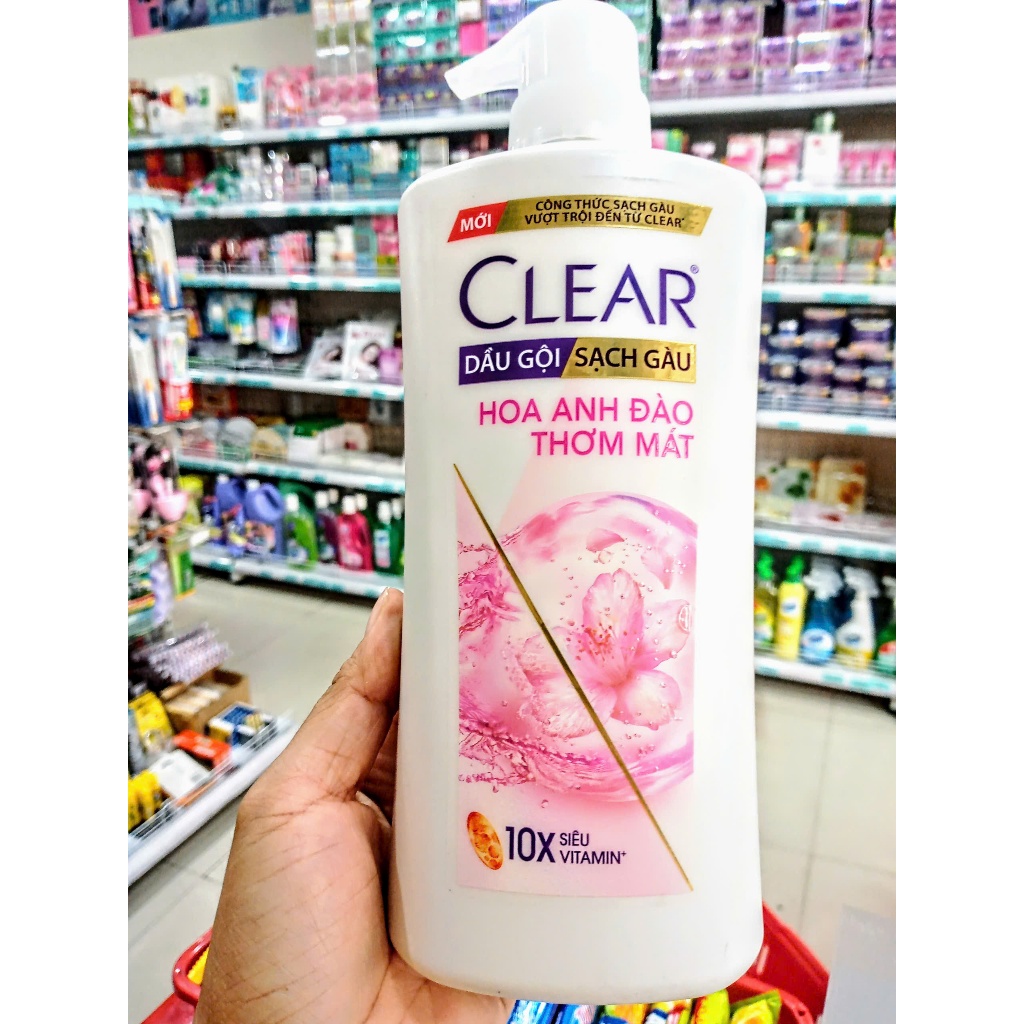 Dầu gội sạch gàu Clear hoa anh đào thơm mát 630g | Shopee Việt Nam