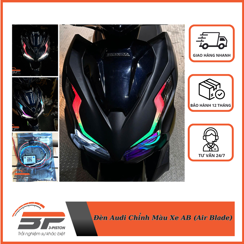 Đèn Audi Chỉnh Màu Xe AB (Air Blade) - BH 12 tháng | Shopee Việt Nam