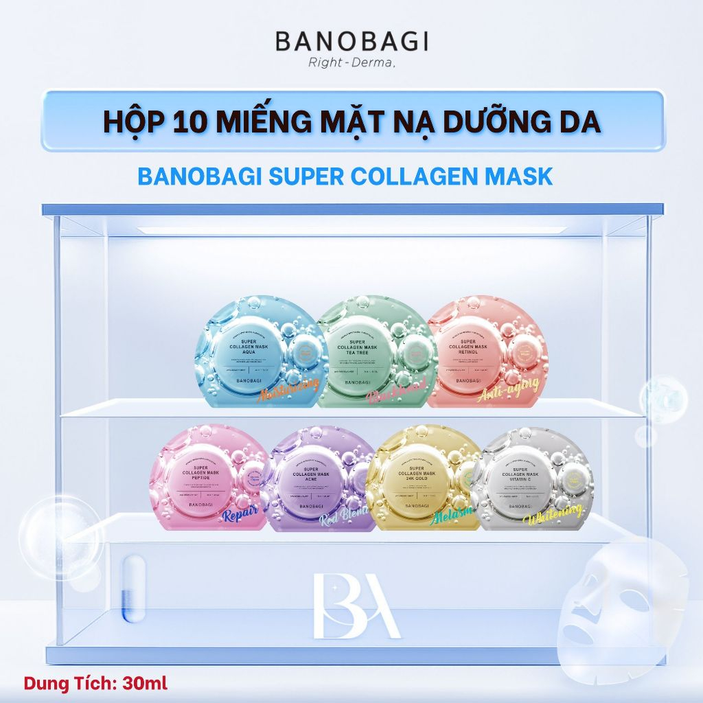 [Hộp] Mặt Nạ Banobagi Super Collagen 30ml – Dưỡng Da Săn Chắc, Phục Hồi ...