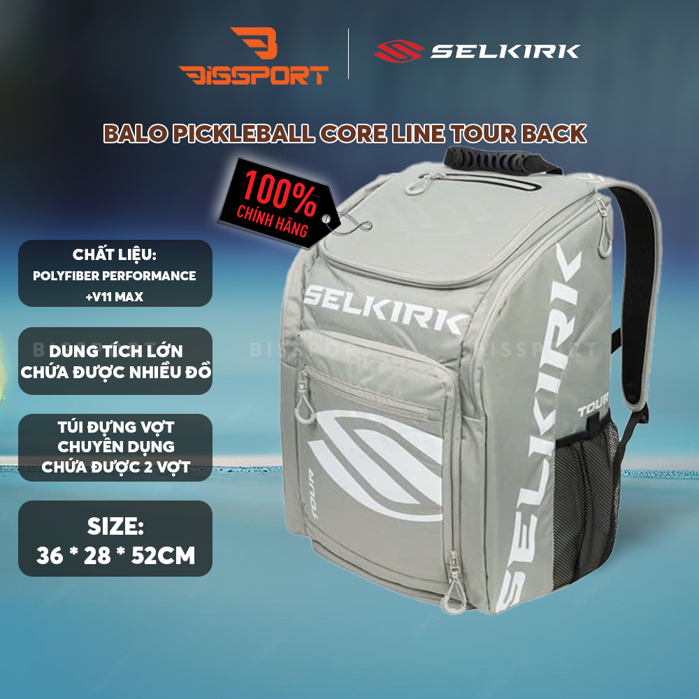 Balo Pickleball Core Line Tour Back Chính Hãng - Xám - Chống Nước ...