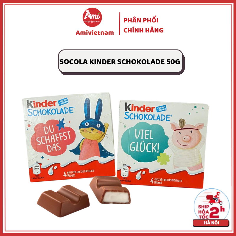 Socola Kinder Hộp Nhỏ 50g - Kẹo Socola Sữa Kinder Schokolade | Shopee ...