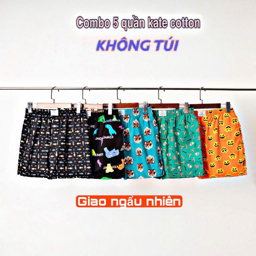 Combo quần đùi short kate nam Không túi SEVEN BOXER | Shopee Việt Nam