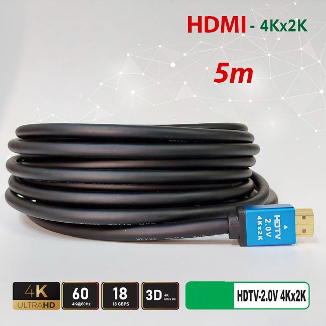 Cáp HDMI Tròn dẹt 5m 10m 15m 2k&4k | Shopee Việt Nam