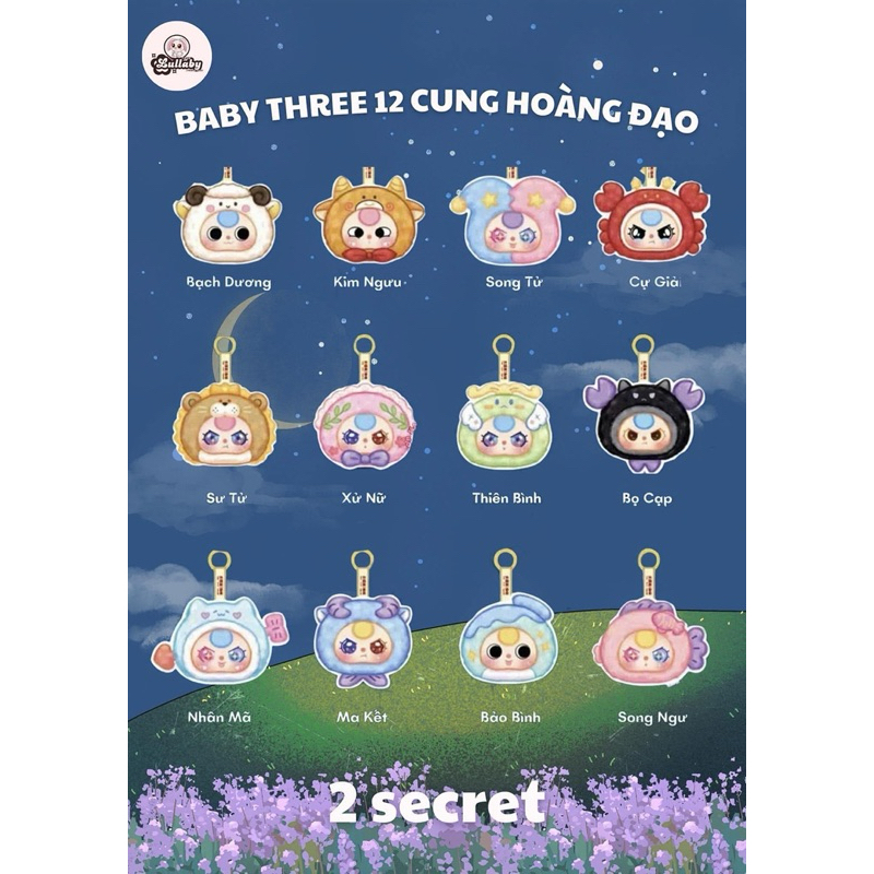 [CHÍNH HÃNG] BLIND BOX BABY THREE 12 CUNG HOÀNG ĐẠO NGẪU NHIÊN [CÓ SẴN ...