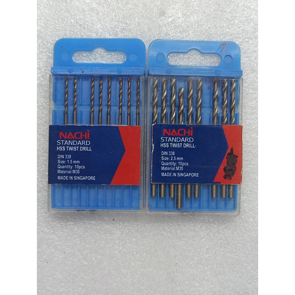 ŨI KHOAN INOX (phi 1 - phi 5.8) NACHI. Thép cobal (HSS Co) độ cứng cao. | Shopee Việt Nam