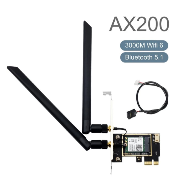 [Đọc kĩ mô tả] Intel AX200, M.2 to PCIE, bộ thu sóng wifi 2.4G và 5G ...
