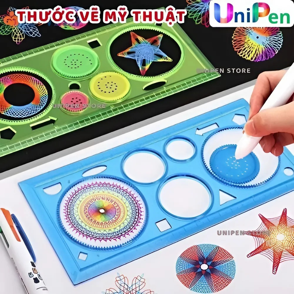 Thước vẽ họa tiết mỹ thuật Hoa Văn Sáng Tạo Hàn Quốc chất lượng cao ...