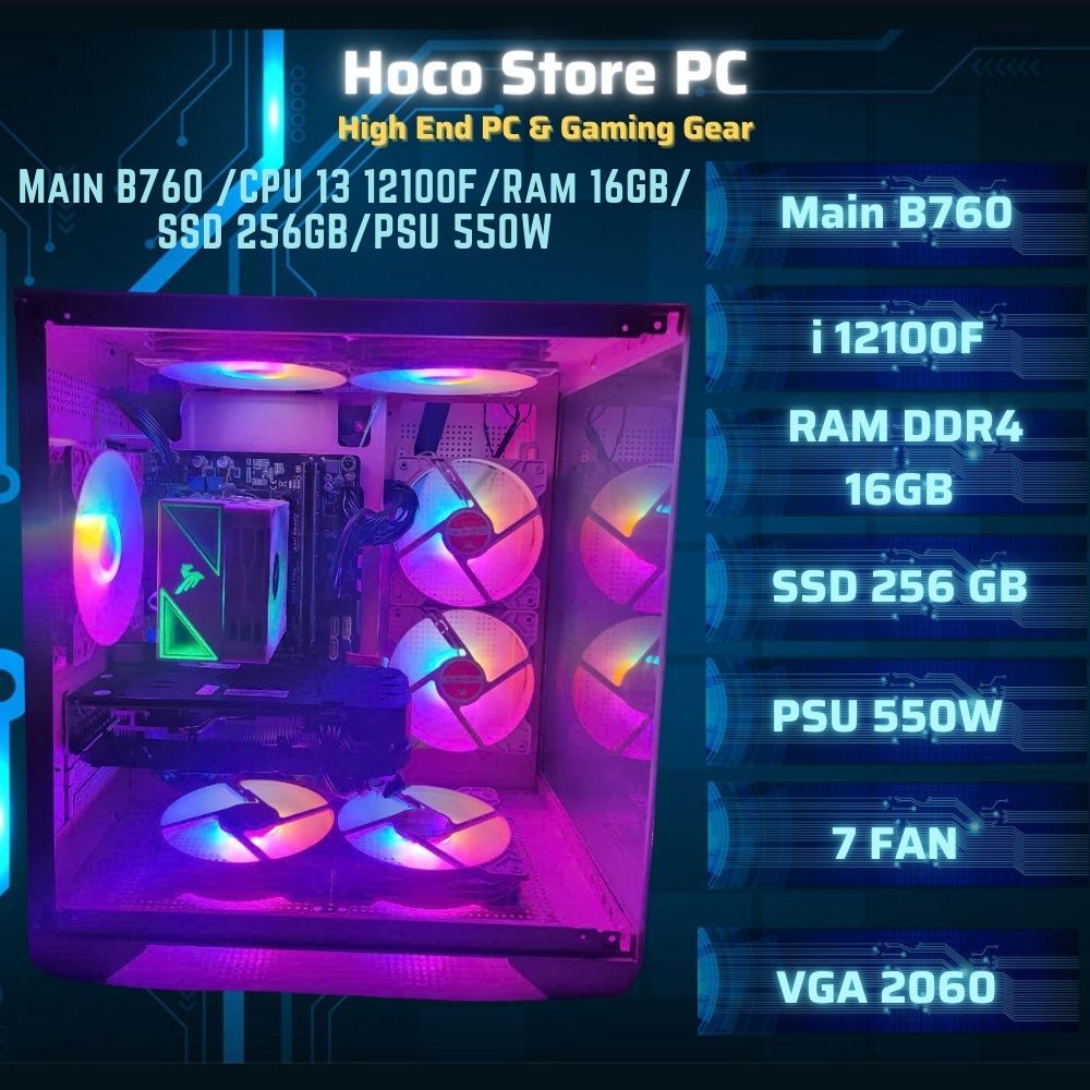 PC Gaming VSP 312 X2H Hồng I3 12100F RTX 2060 6G Chiến Mượt Game Online ...