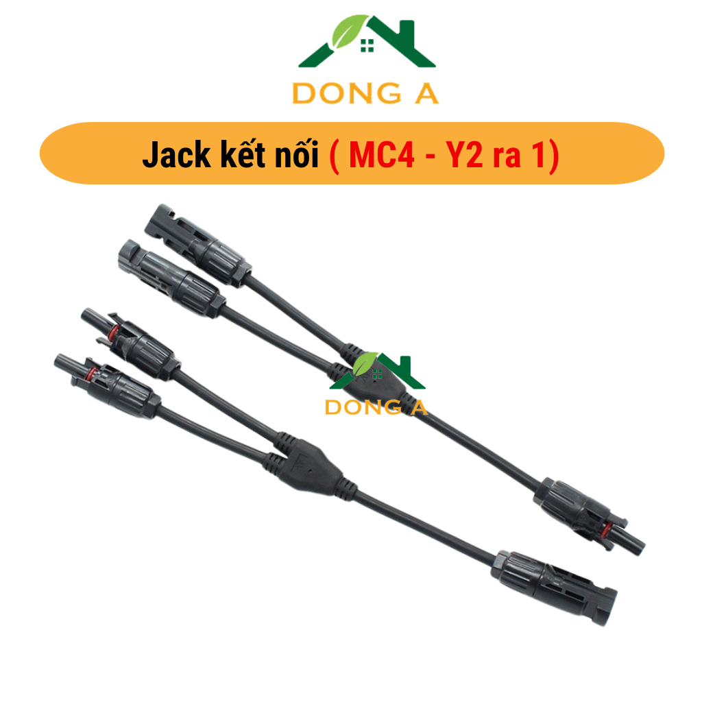 Cặp jack MC4 chữ Y Vào 2 ra 1 cho tấm pin mặt trời - MC4 2-1 nối song song 2 tấm pin mặt trời ...