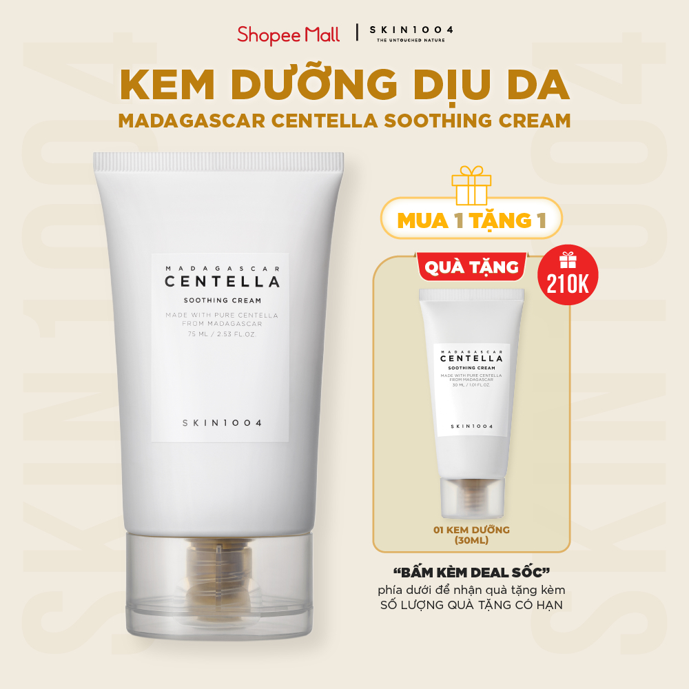 [Live 16.1] Kem dưỡng phục hồi da SKIN1004 Madagascar Centella Soothing ...
