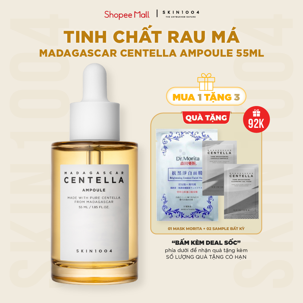 [Live 21.1] Tinh chất rau má làm dịu SKIN1004 Madagascar Centella Ampoule 55ml | Shopee Việt Nam