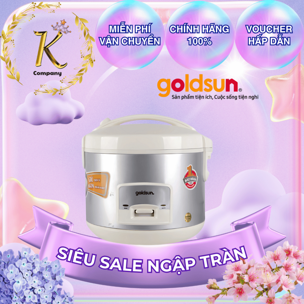 Nồi cơm điện Goldsun CB3201 1,2L - Nấu Cơm Ngon, Tiết Kiệm Năng Lượng | Shopee Việt Nam