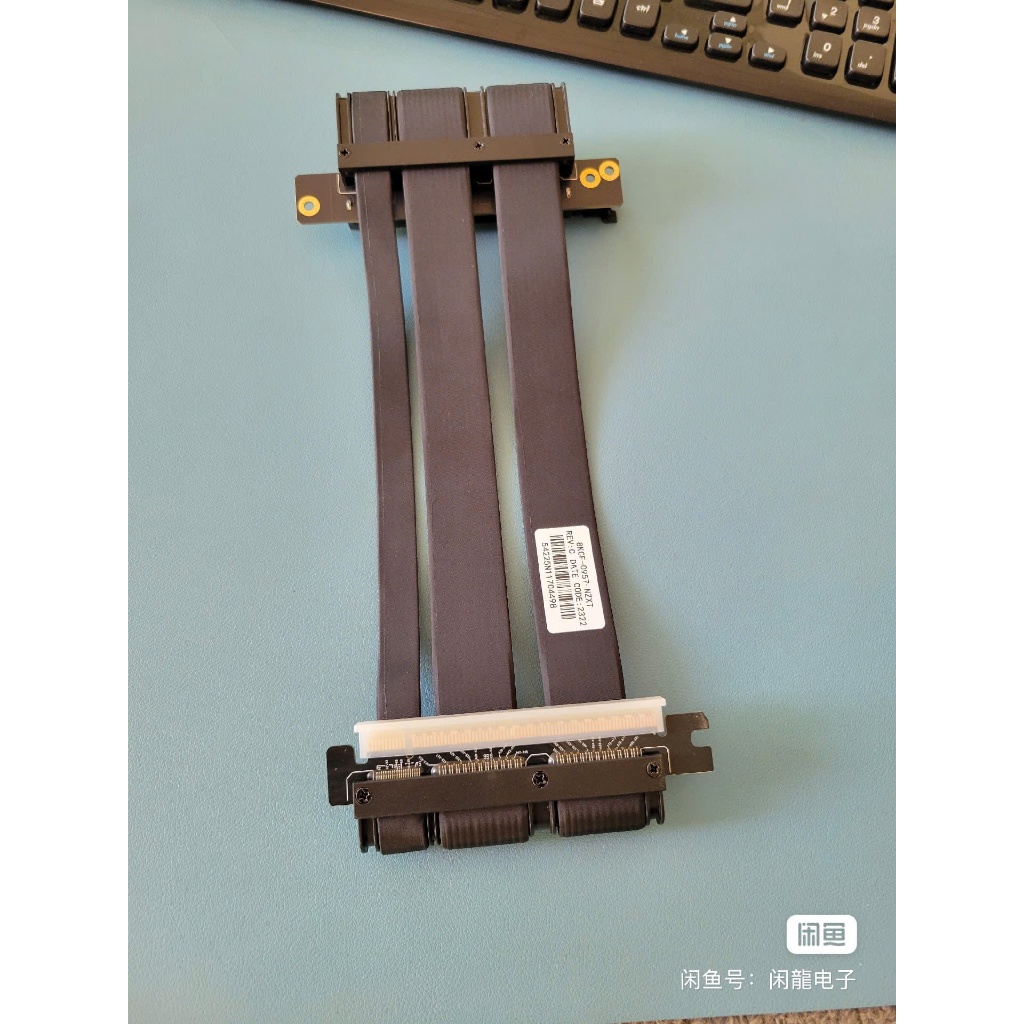 Dây cáp Riser Pcie 4.0 x 16 - 180 độ NZXT - Hàng bóc case NZXT H1V2 ...