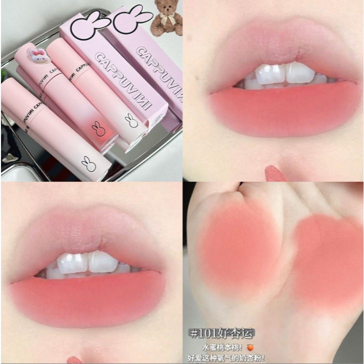 Son Kem Cappuvini thỏ Macaron CP190 Mịn Lì Không dính cốc | Shopee Việt Nam