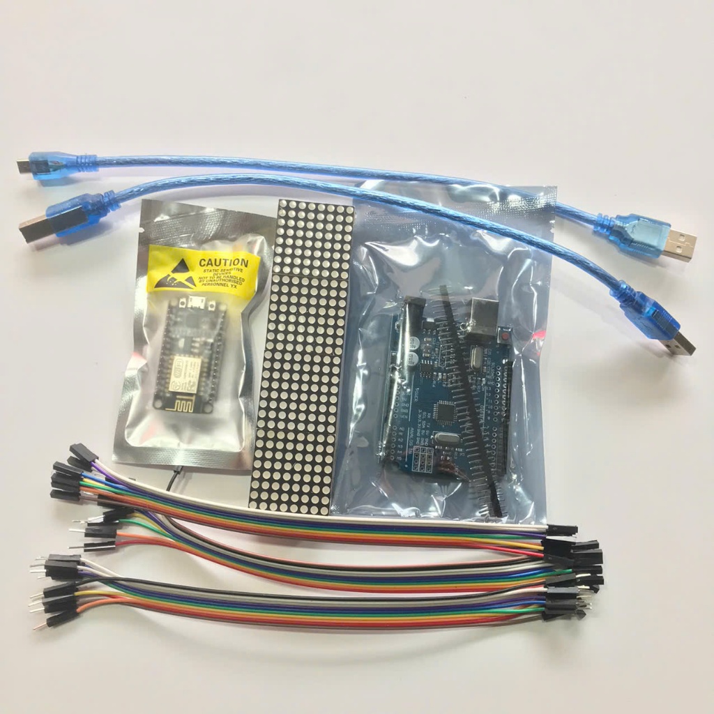 Bộ kít điều khiển led matrix 8x64 với arduino và esp8266 | Shopee Việt Nam