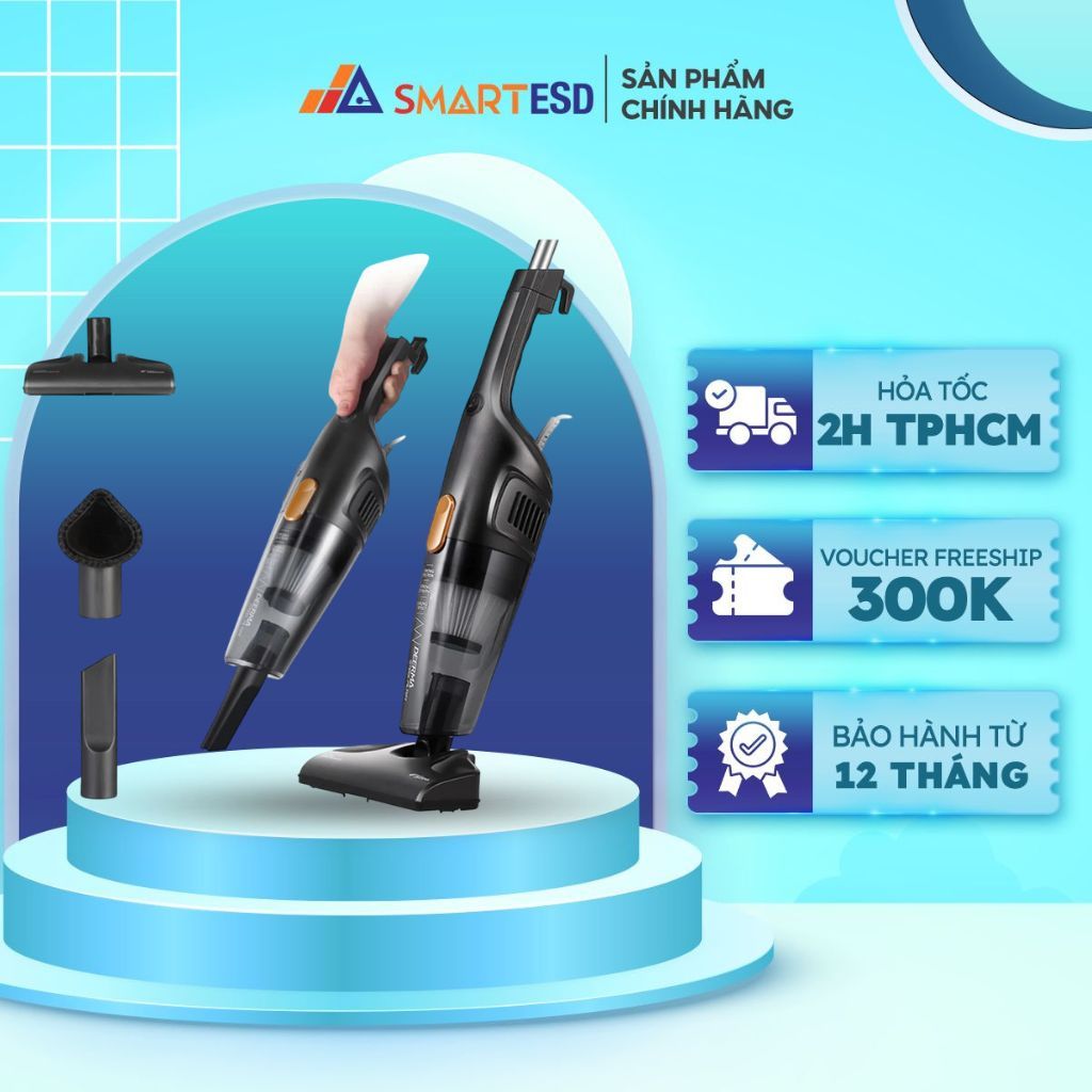 Máy Hút Bụi Cầm Tay Deerma DX115C/DX118C SEA Lực Hút 15000PA - 3 Đầu ...