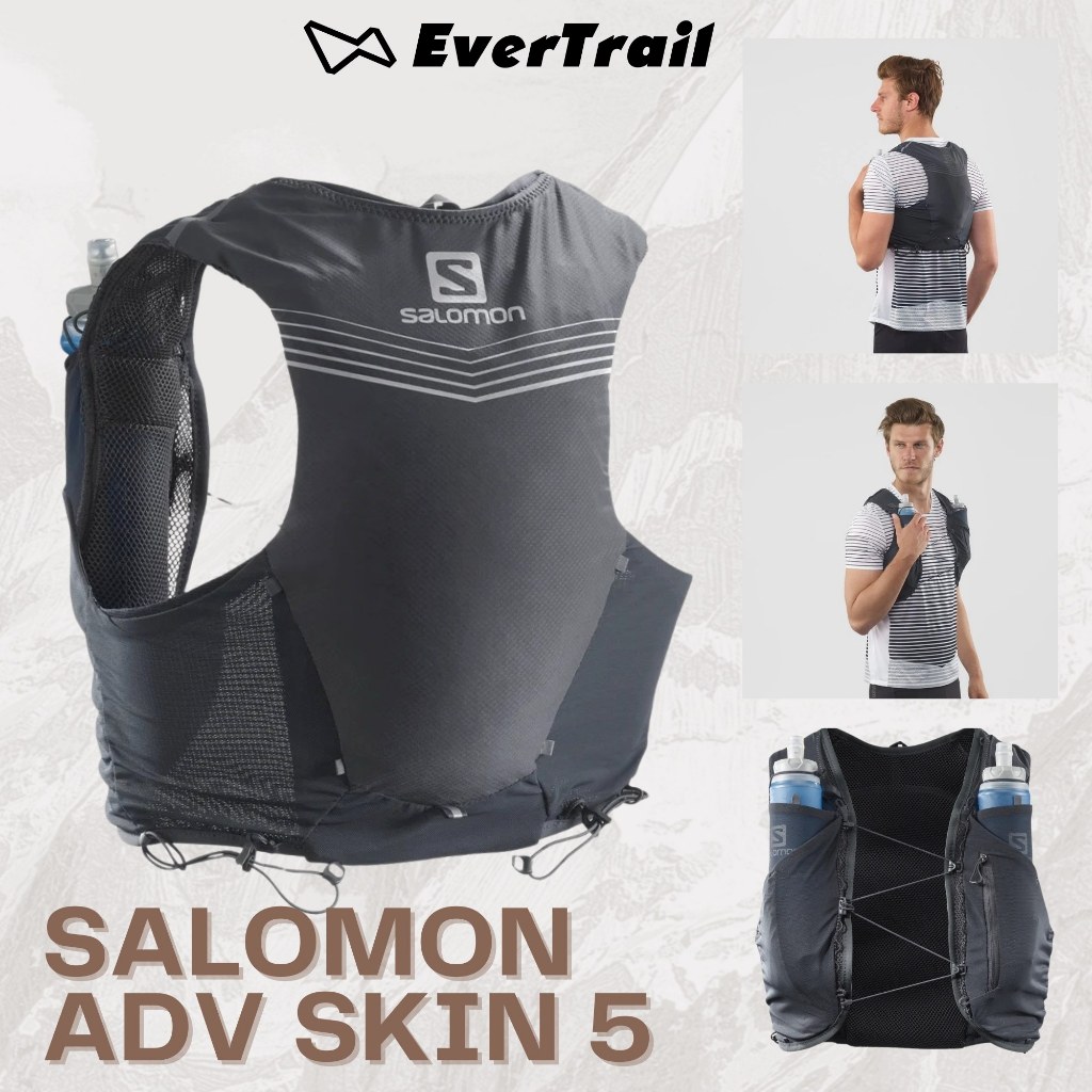Áo Vest Nước Chạy Trail Salomon ADV Skin 5 - Gray | Shopee Việt Nam
