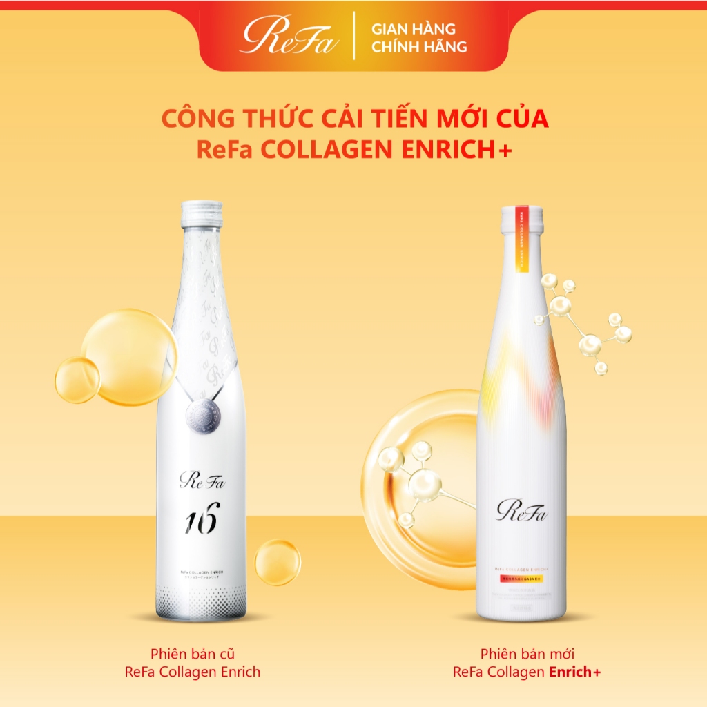 Combo 2 chai ReFa Collagen Enrich 480ml - Bổ sung collagen và Vitamin C ...