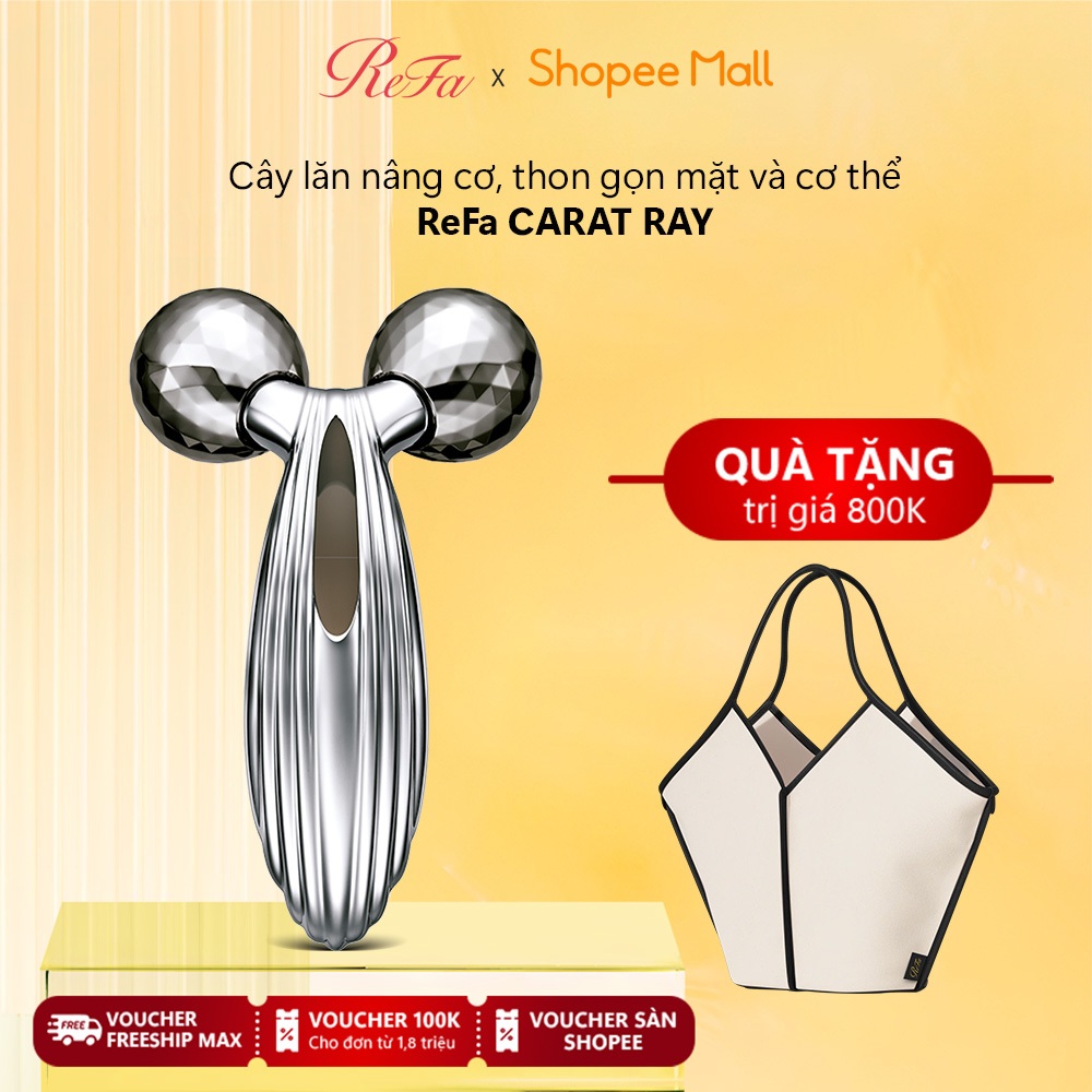 [LIVESTREAM SALIM 20.2] ReFa CARAT RAY Cây lăn nâng cơ cao cấp, thon gọn mặt và cơ thể | Shopee ...