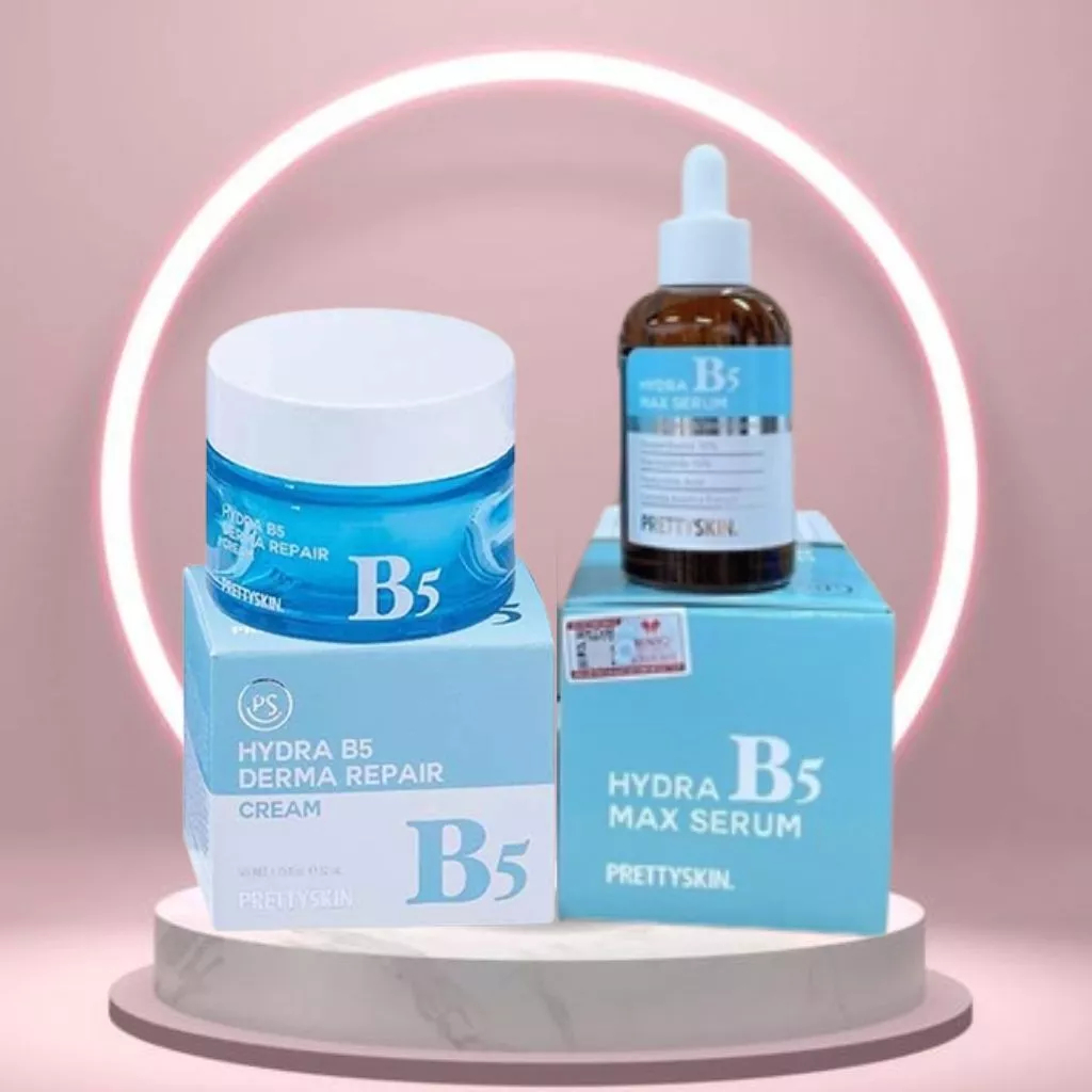 COMBO 2 SẢN PHẨM B5 : SERUM DƯỠNG TRẮNG B5 PRETTY SKIN HYDRA - KEM ...
