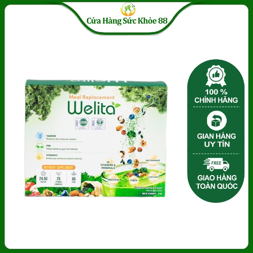 Welita Hộp 20 Gói - Bữa ăn thay thế đầy đủ dinh dưỡng từ 100% thực vật | Shopee Việt Nam