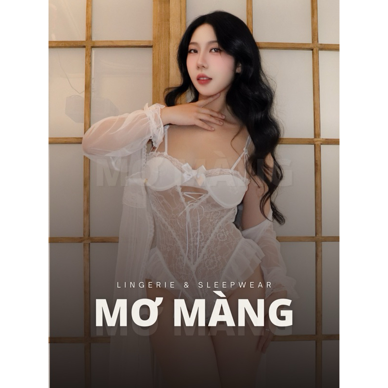 B015 Bodysuit Ren Phong Cách Tiểu Thư Nhẹ Nhàng Sexy Mơ Màng Có Gọng và Mút Mỏng 0.5, Bodysuit ...