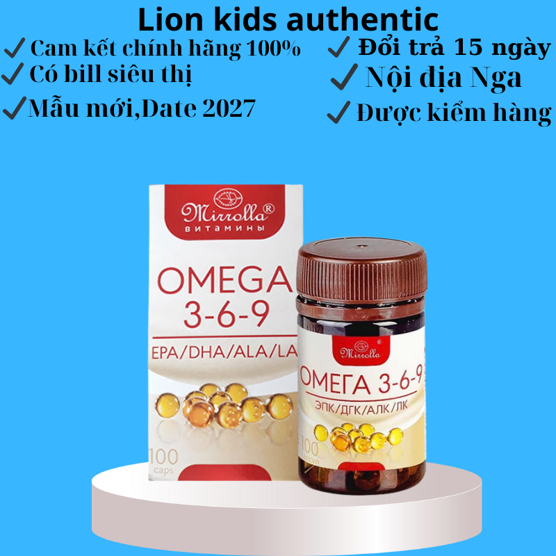 Omega 369 Nga 100v [DATE 2027]tốt cho sức khỏe, trắng, dẹp da | Shopee Việt Nam
