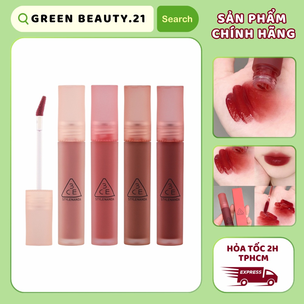 Son Kem 3CE Cho Viền Môi Mờ Ảo Không Lem 3CE Blur Water Tint 4.6g | MÀU SEPIA-EARLY HOUR ...