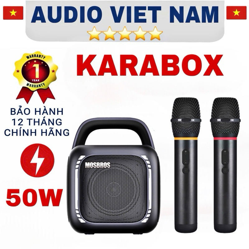 LOA KARABOX BLUETOOTH CHUYÊN KARAOKE CÔNG SUẤT 50W HÀNG CHÍNH HÃNG BẢO ...