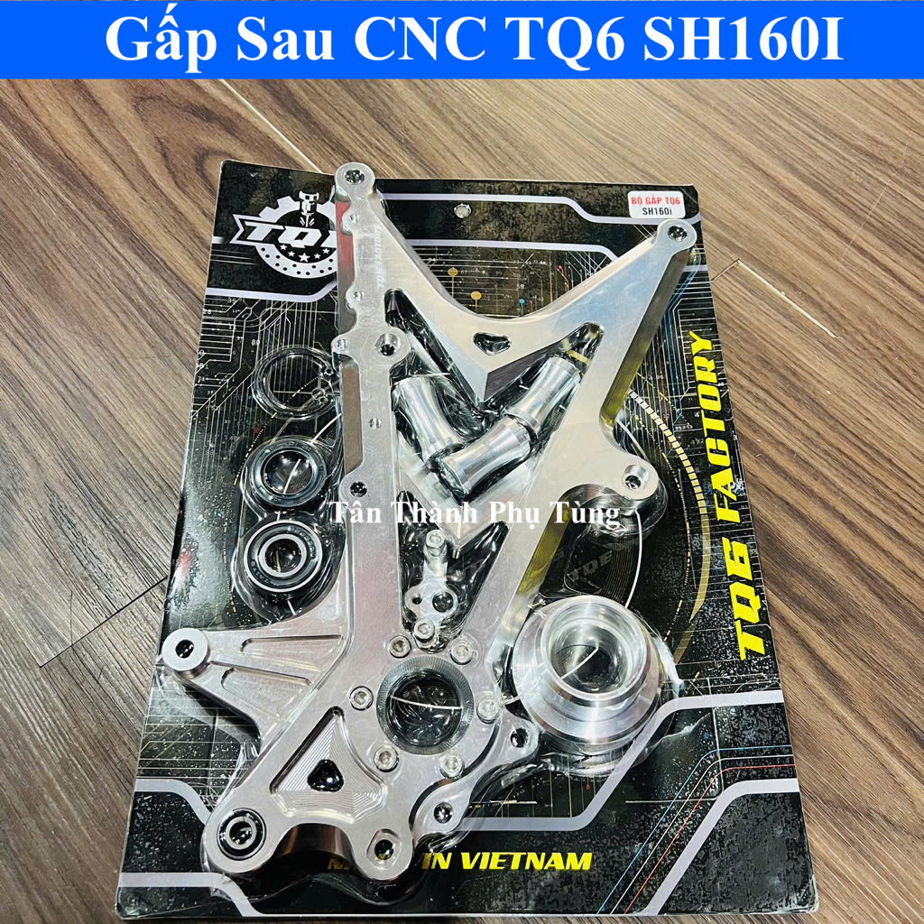 Gấp sau CNC TQ6 gắn SH160i Màu Bạc | Shopee Việt Nam