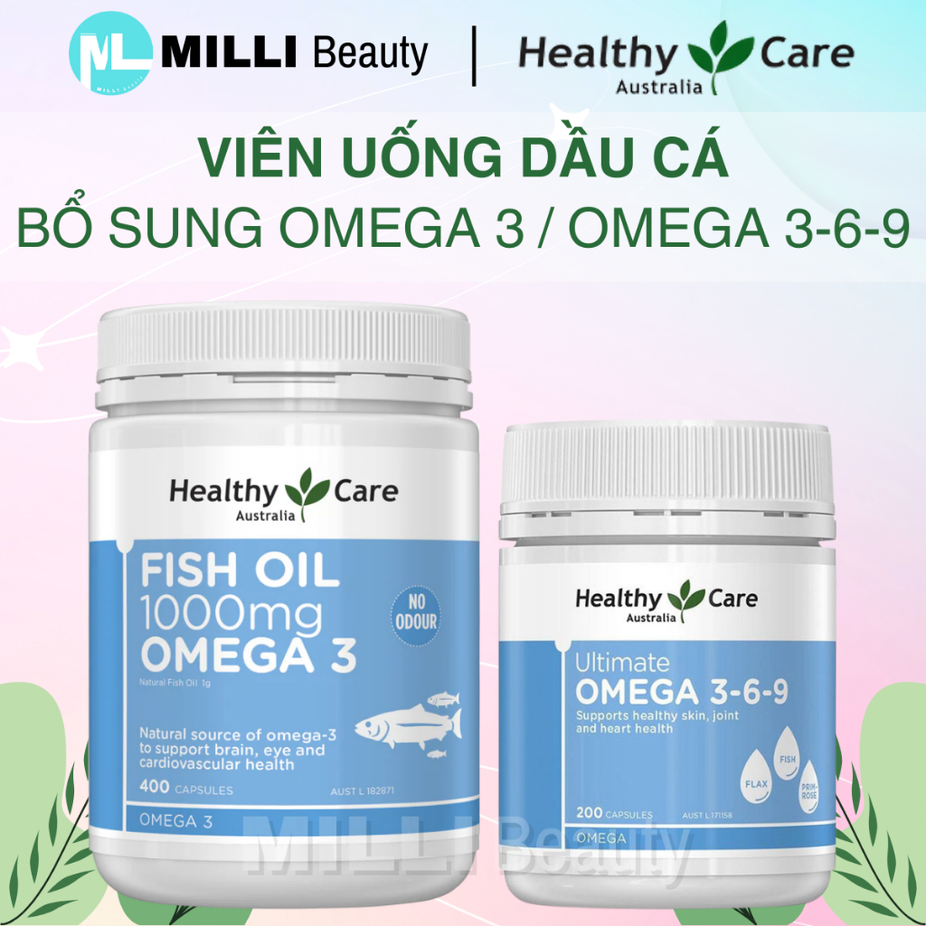 HC Healthy Care Fish Oil 1000mg Omega 3 400caps Ultimate Omega 3-6-9 ...