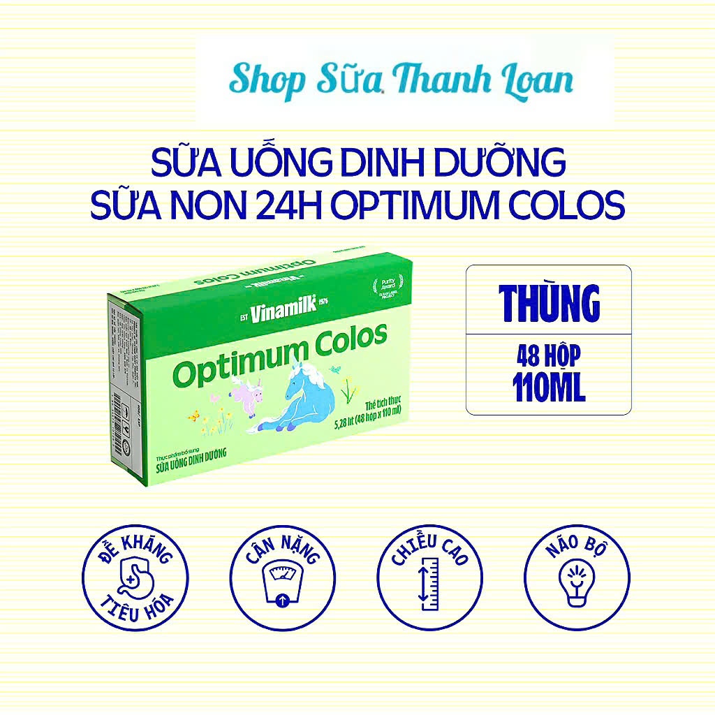 [HSD T8-2025] [Có Thẻ Tích Điểm] Thùng 48 Hộp Sữa Uống Dinh Dưỡng Vinamilk ColosGold 110ml ...