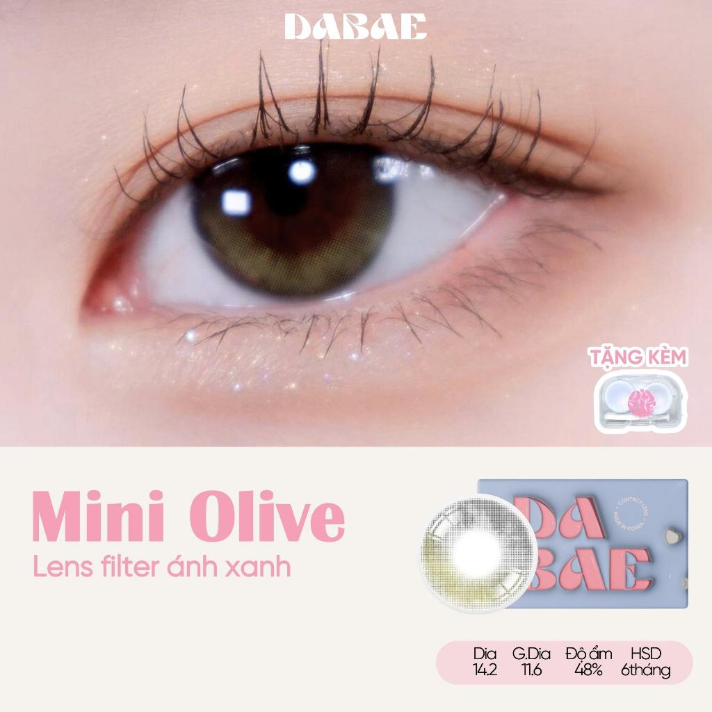 Kính áp tròng Hanoian Mini Olive màu olive tự nhiên Hàn Quốc hãng Dabae ...