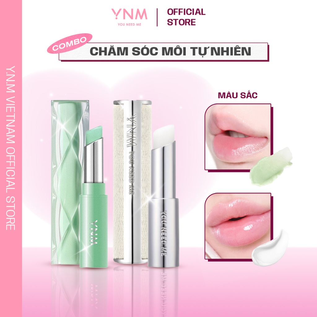 [Chính Hãng] Combo Son Dưỡng Thuần Chay YNM Fresh Green 3g + YNM ...