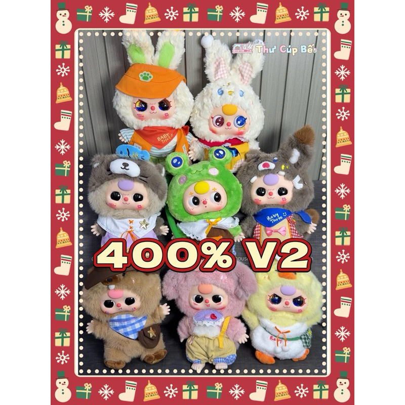 [CHÍNH HÃNG] Baby Three 400% V2 phiên bản mới 2025 - Blindbox Bé Ba 400 ...
