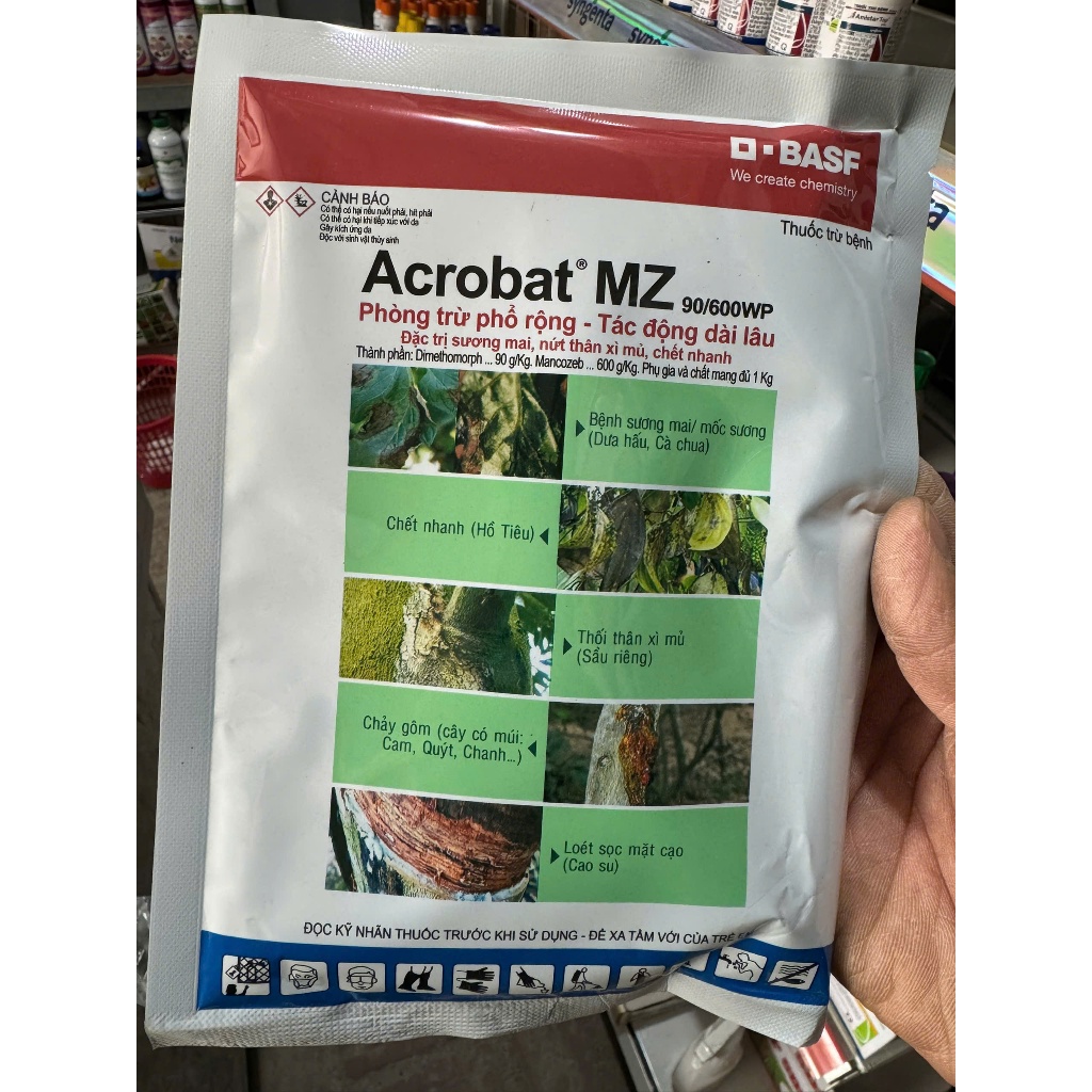 Acrobat Mz 90/600wp (gói 100gr) Thuốc trừ bệnh sương mai, nứt thân xì ...