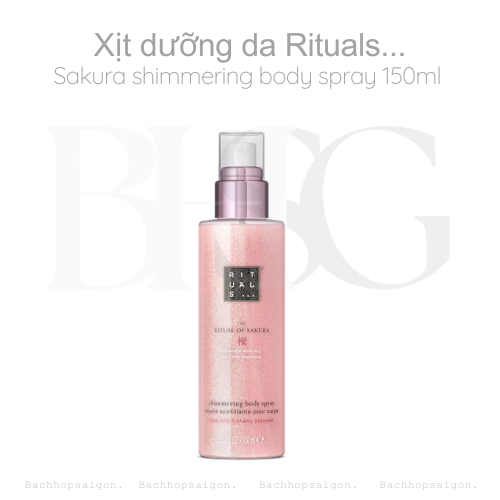 [bhsg] Xịt dưỡng body The Rituals Sakura shimmering body spray 150ml ...