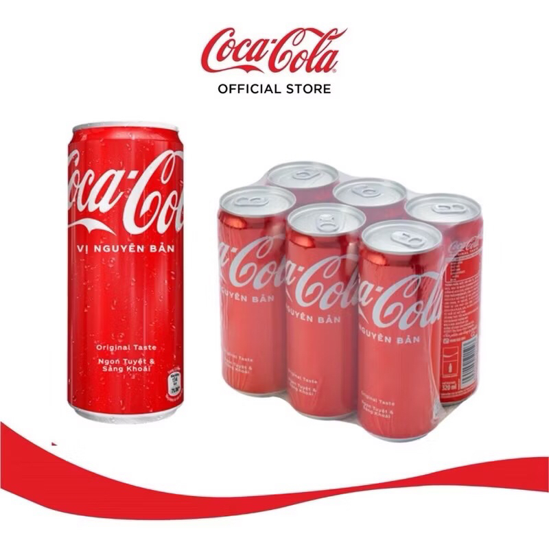 Lốc 6 Non Coca-Cola 320ml ( Bọc chống sốc ) | Shopee Việt Nam